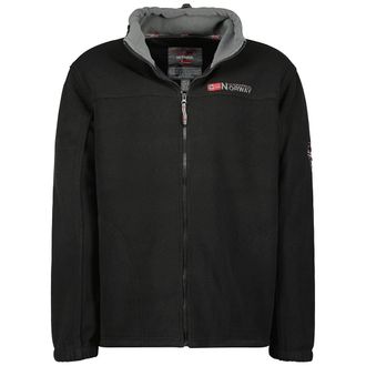 Geographical Norway Tamazonie Men - Fleece Halbdick Mann Warm Fermetur Zip - Jacke Herbst Winter Fr&uuml;hling Warm M&auml;nner - Langarm Pullover Weich Komfort Outdoor (Schwarz 5X