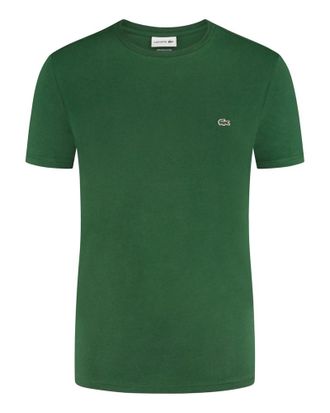 Lacoste T-Shirt aus Pima-Baumwolle mit Logo-Aufn&auml;her in