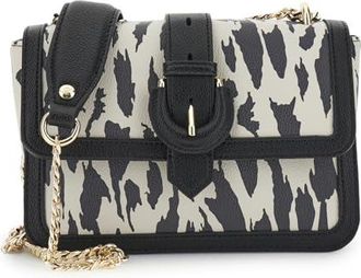 Caf&egrave;noir Sac Bandouli&egrave;re Rigide &Agrave; Rabat, Pour Femme, Couleur Noir, Taille Taille Unique