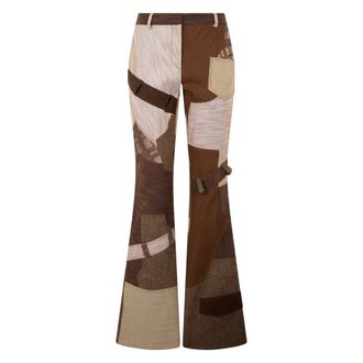 Moschino Damen, Hosen, Braun, LGr&ouml;&szlig;e