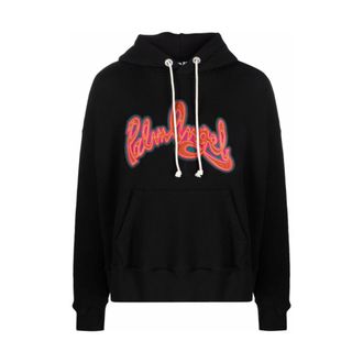 Palm Angels Gewagter Logo Hoodie in lebendigem Orange - - Sweatshirts & Hoodies - Herren - Schwarzk - M