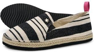 Flip*Flop Espadrilles pour femme à rayures, Noir, 41 EU