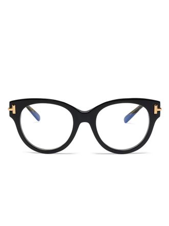 Tom Ford Eyewear lunettes de vue à monture ronde - Noir