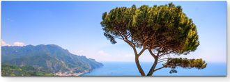 Paul Sinus Art Leinwandbilder | Bilder Leinwand 150x50cm Ravello an der italienischen Amalfik&uuml;ste