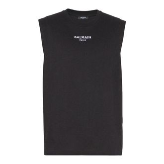 Balmain Paris Bestickte Weste - - Tops - Herren - Schwarzk - M