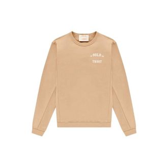 In Gold We Trust Slim Fawn Sweater - - Sweatshirts & Hoodies - Herren - Beige - XS