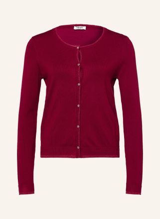 Liu Jo Liu Jo Strickjacke Mit Schmucksteinen Und Glitzergarn rot