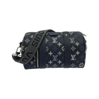 Louis Vuitton Pre-owned Monogram Shadow City Keepall Boston Bag - Homme - Pre-owned - Bleu - Taille: ONE Size