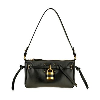 Chlo&eacute; Sac port&eacute; &eacute;paule Padlock - Femme - Sacs - Noir - Taille: ONE Size