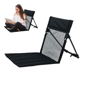 Generic Outdoor Faltbarer Campingstuhl | Angelstuhl mit Rückenlehne,Bodensitz für Picknick Outdoor-Sport Wandern Wandern Hinterhof Terrasse Reise Tailgating u