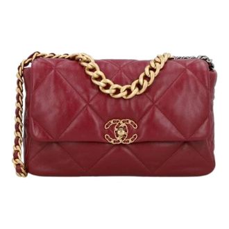 Chanel 19 Large BAG doccasion - Femme - Pre-owned - Rouge - Taille: ONE Size