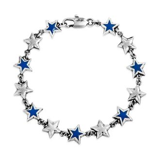 TwoJeys unisex, Accessoires, Gris, Taille: S Enameled Stars Bracelet
