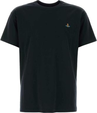 Vivienne Westwood Homme, Tops, Noir, Taille: XL T-shirt en Coton Noir