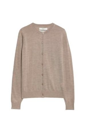 Marks and Spencer Gilet Pur Laine de m&eacute;rinos &agrave; Encolure Ronde Femmes UK 18 (EU 46)