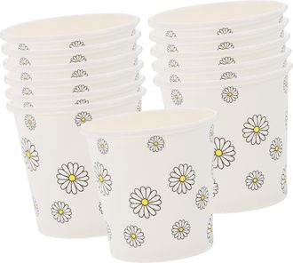 Cabilock 100St&uuml;cke Kleine Einwegbecher aus Papier Schnapsbecher f&uuml;r Saft Tee Praktische Einwegbecher f&uuml;r Partys Reisen T&auml;glichen Gebrauch