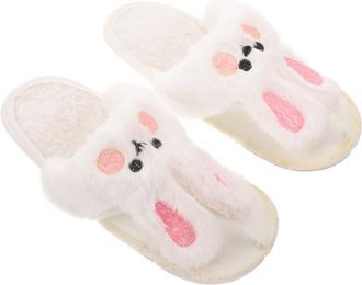 Yarnow Chaussettes Amovibles en Coton avec Semelle Chaude pour Femme Doublure Int&eacute;rieure en Peluche Lapin Semelles Fourr&eacute;es Hiver Confortables Isolantes pour