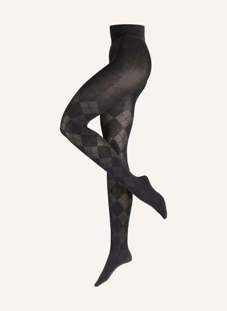 Burlington Strumpfhose Fine Argyle schwarz