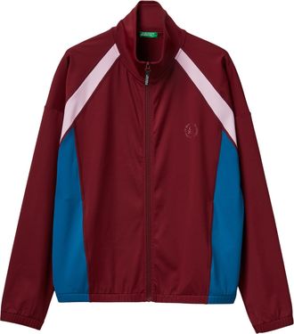 Benetton Damen Giacca M/L 330x3m07o Sweatshirt, rot, L