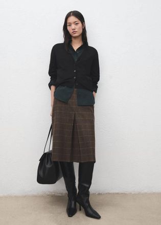 Mango Cardigan maille col V noir - Femme - 1XL - MANGO