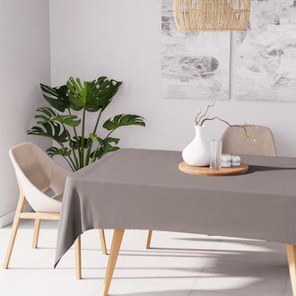 Soleil d'Ocre Nappe Antitache Rechteck 160x270 cm Alix alle, Polyester, Braun