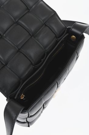 Bottega Veneta Woven Leather Shoulder Bag with Iconic Buckle Bottega Veneta