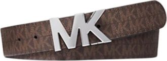Michael Kors Homme, Accessoires, Brun, Taille: ONE Size Reversible Logo Buckle Belt