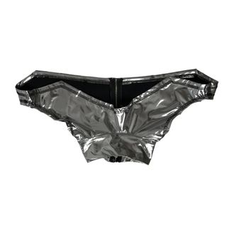 Dolce & Gabbana Silberne Eleganz Rei&szlig;verschluss Top - - Tops - Damen - Grau - S