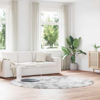vidaXL Vidaxl - Teppich Shaggy Hochflor navarra Silbergrau 240x240 cm Polyester