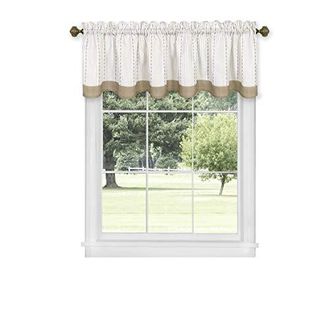 Achim Achim Home Furnishings Westport Window Curtain Valance, 58x14, Taupe