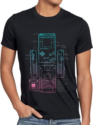 style3 Game Handheld Herren T-Shirt Retro Boy Classic Gamer, Gr&ouml;&szlig;e:3XL
