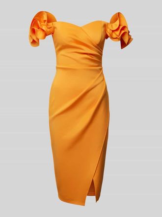 Lipsy Knielanges Cocktailkleid in Wickel-Optik
