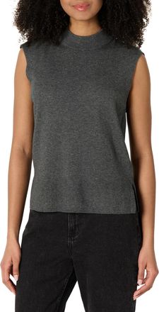 Amazon Essentials Damen-Pullover mit Flügelärmeln, Normale Passform, Stehkragen, Charcoal Heather, Größe XXL