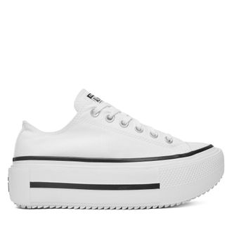 Converse Sneakers aus Stoff Converse Chuck Taylor All Star Lift Double Stack Platform A15491C Wei&szlig;