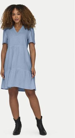 Only Sommerkleid Tiri-Caro 15310970 Himmelblau Regular Fit