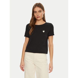 Jacqueline de Yong T-Shirt Kitty 15318845 Schwarz Regular Fit