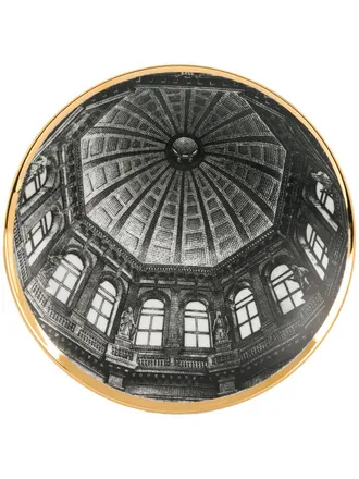 Fornasetti assiette Santa Maria Della Salute - Noir