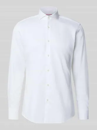 HUGO BOSS Slim Fit Businesshemd aus reiner Baumwolle Modell Kason