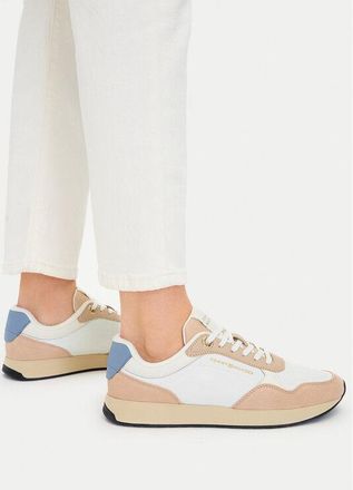 Tommy Hilfiger Sneakers Mix Material Runner FW0FW08950 &Eacute;cru