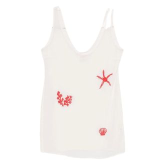 MC2 Saint Barth Femme, Tops, Blanc, Taille: 40 FR Hauts sans manches