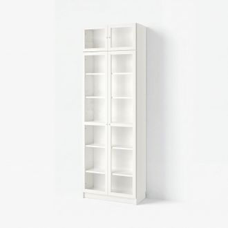 IKEA BILLY / OXBERG B&uuml;cherregal mit Aufsatz/T&uuml;ren