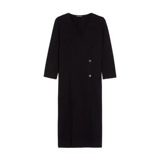 Pennyblack Stretch-Viskosekleid mit V-Ausschnitt - - Dresses - Damen - Schwarzk - S