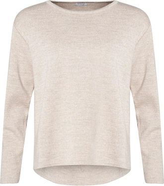 Lind Femme, Pulls, Beige, Taille: 40 FR Pulls &agrave; col rond