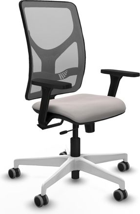 Piqueras y Crespo Computerstuhl mit 3D-Armlehnen, h&ouml;henverstellbare Lendenwirbelst&uuml;tze, ausgestattet mit Syncro/Traslack und Schneideschaum, mit Rollen 65 mm, Parkett, 