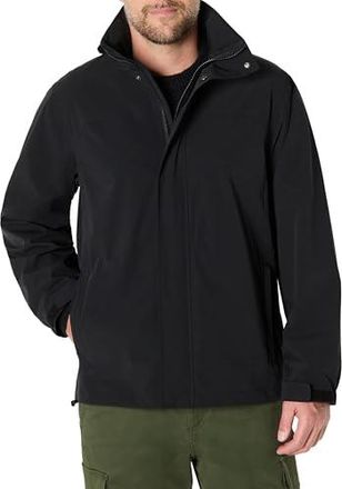 Amazon Essentials Veste de Pluie Imperméable et Compressible Homme, Noir, XXL