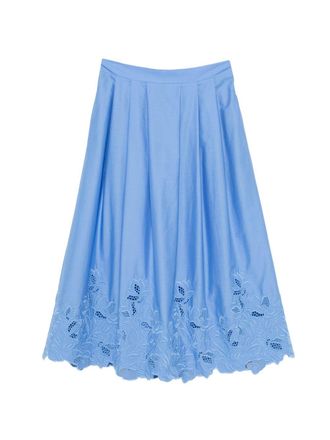 Ermanno Scervino Jupe en coton brod&eacute;e