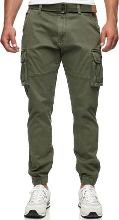 Indicode Herren Kerr Cargohose aus 98% Baumwolle | Cargo Hose f&uuml;r M&auml;nner Army, XXL