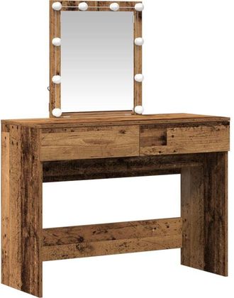 vidaXL Schminktisch Altholz 100 x 40 x 130 cm Holzwerkstoff Vidaxl