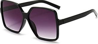 Generic Lunettes de soleil carrées à large monture tendance pour hommes et femmes en plein air pour la conduite pare-soleil (couleur : D, taille : moyen) 2026