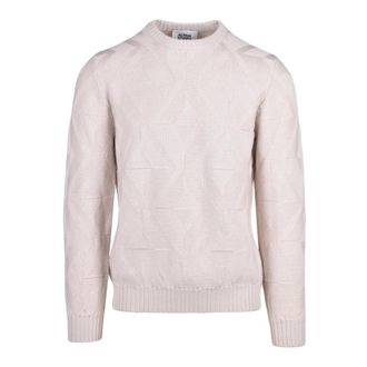 Alpha Studio Rundhals-Strickware - - Knitwear - Herren - Beige - 2XL
