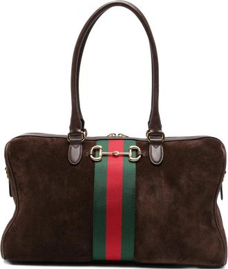 Gucci Large Borsetto Web-striped Shoulder Bag